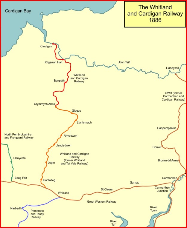 Railways in West Wales Part 2A – The Whitland & Cardigan Railway ...